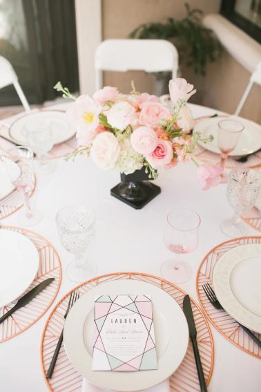A Modern Geometric Inspired Baby Shower | Every Last Detail